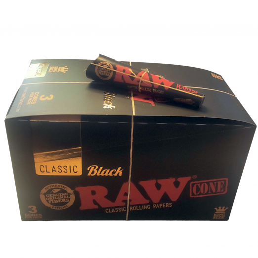 RAW BLACK CONES (3PK x 32) | S&R Tradelink Ltd