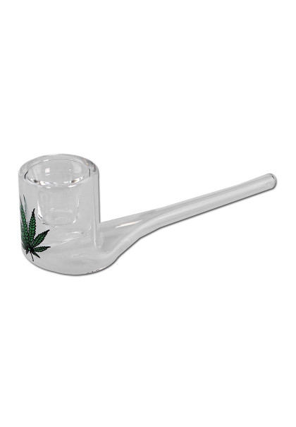 Classic Straight Glass Pipe Leaf Design | S&R Tradelink Ltd