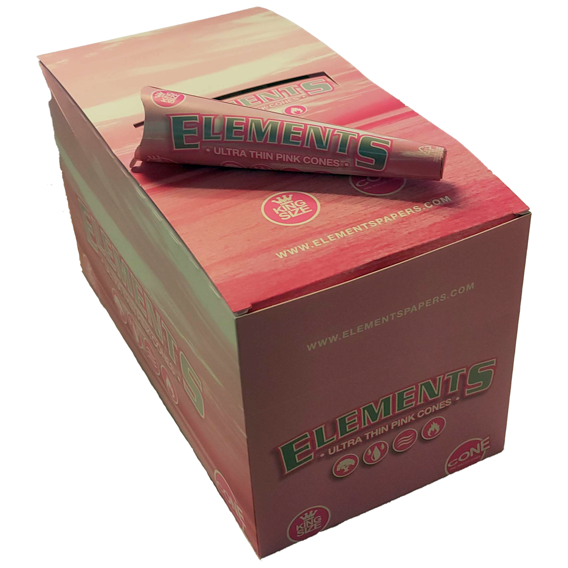 ELEMENT PINK K/S 3PK CONES (32'S) | S&R Tradelink Ltd
