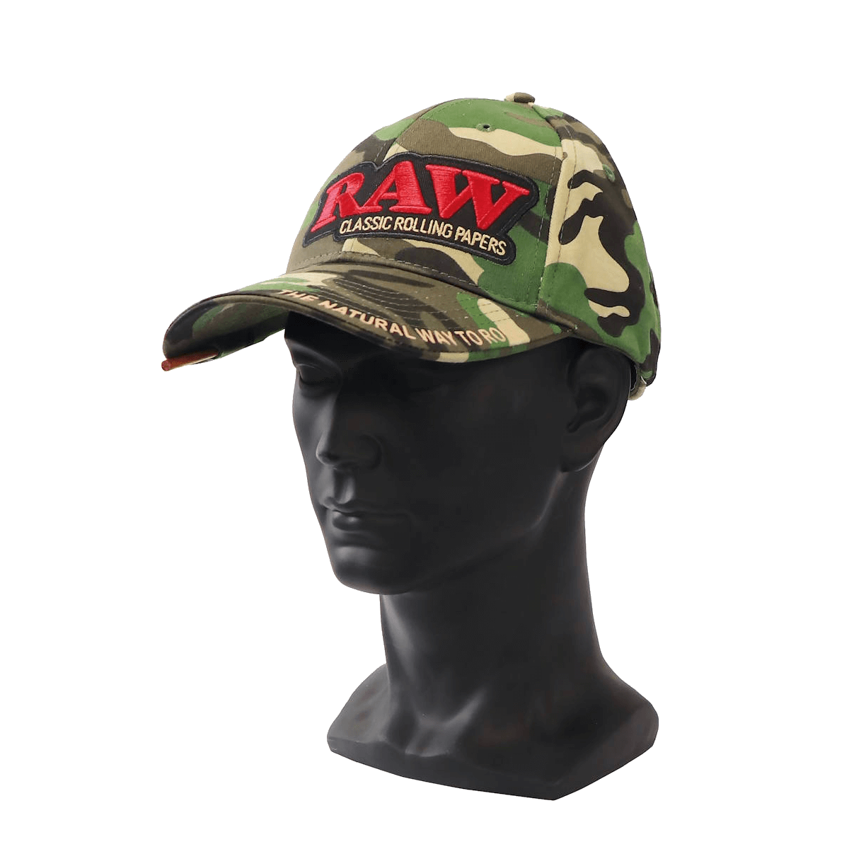 RAW FLAT BILL CAP BLK WITH BLK LOGO | S&R Tradelink Ltd