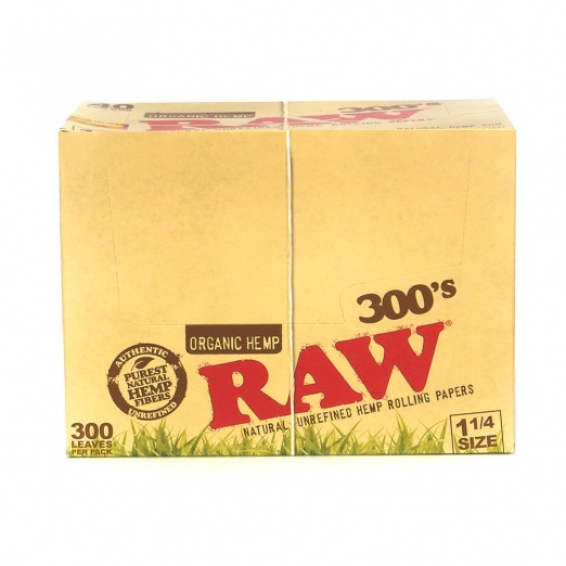 RAW Organic | 300's 1¼ Size Creaseless Rolling Papers | S&R Tradelink Ltd