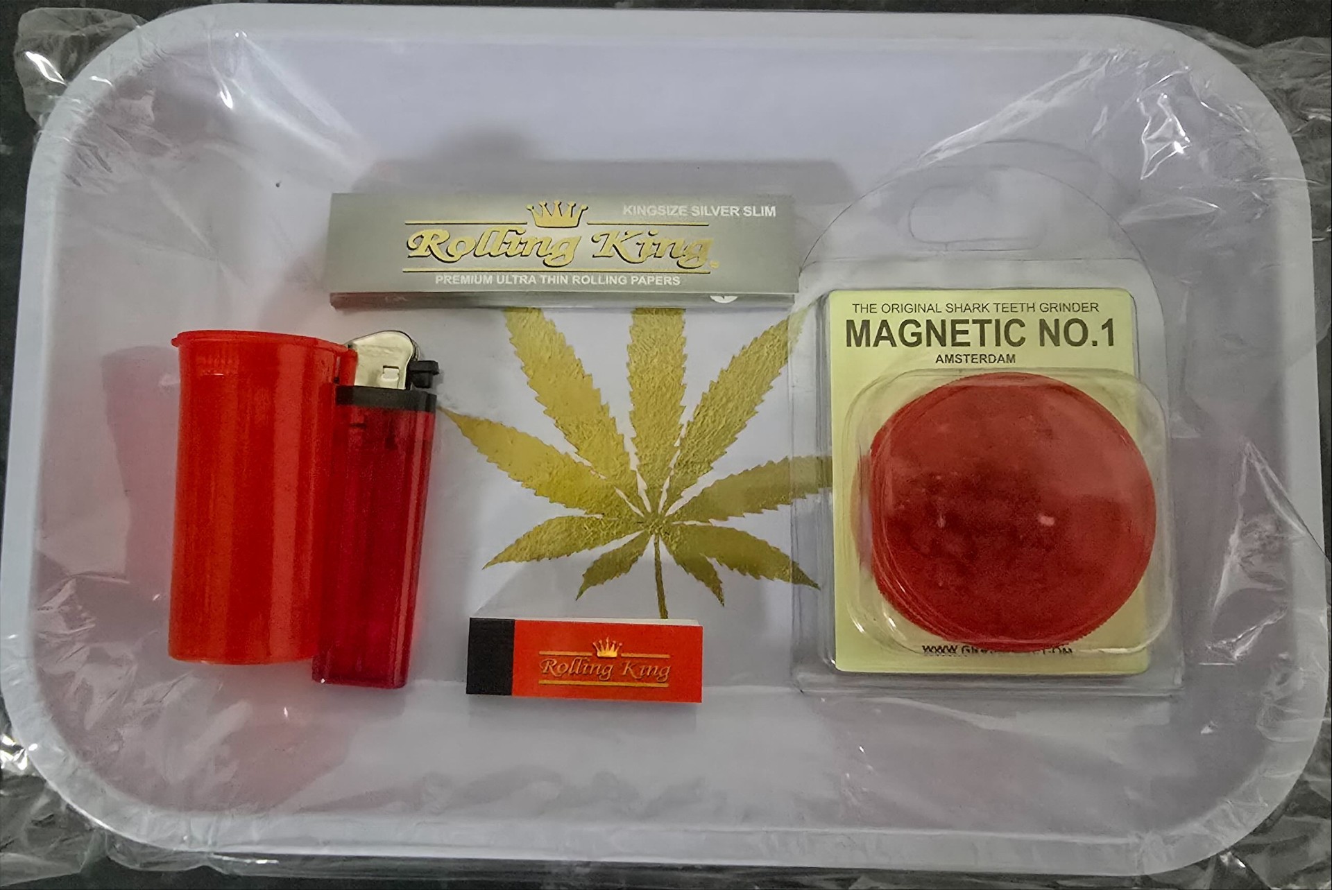 Mini Rolling King Smoking Tray Set | S&R Tradelink Ltd