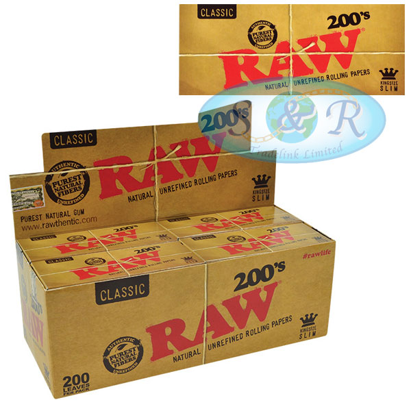 Raw Classic 200s King Size Slim Rolling Papers Sandr Tradelink Ltd