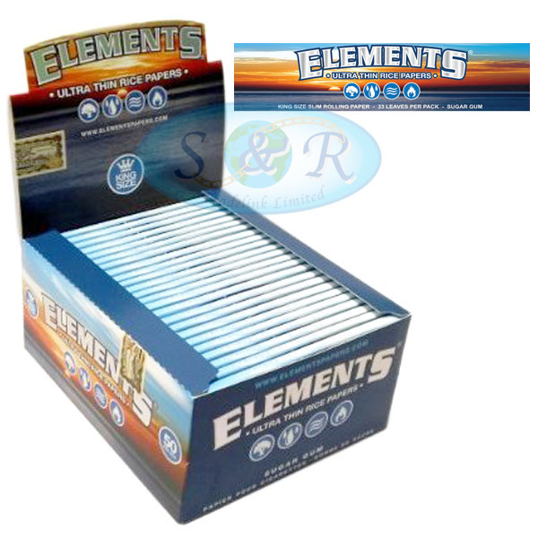 Elements King Size Slim | Rolling Papers | S&R Tradelink Ltd