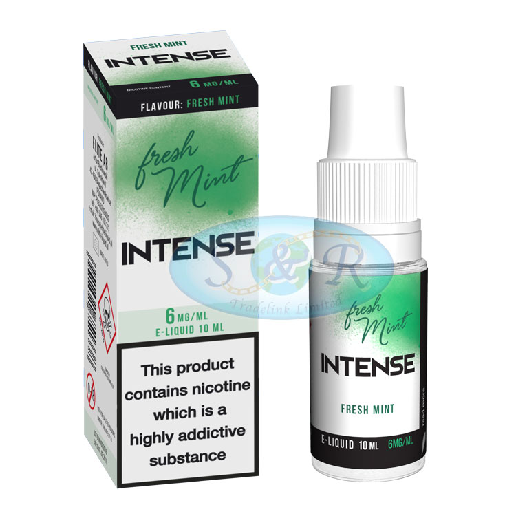 Intense Fresh Mint e-Liquid | 10ml 0mg 6mg 12mg 18mg | S&R Tradelink Ltd