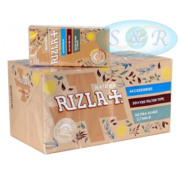 Rizla Natura Ultra Slim Filter Tips | S&R Tradelink Ltd