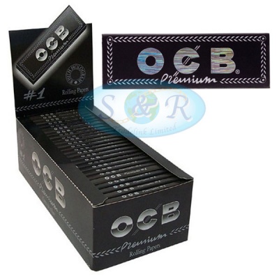 OCB Black Regular | Rolling Papers | Premium | S&R Tradelink Ltd