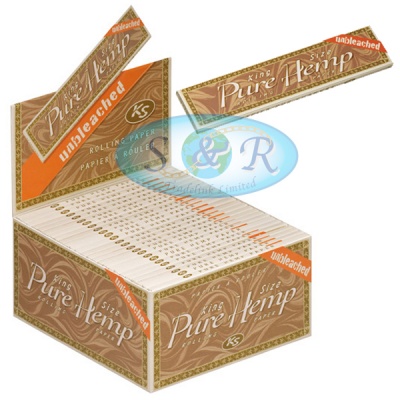 Pure Hemp | Unbleached | King Size Slim | Rolling Papers | S&R ...