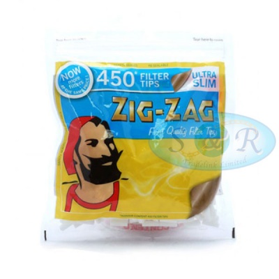 Zig-Zag Filter Tips Ultra Slim | 5mm | Giant 450 Pack | S&R Tradelink Ltd